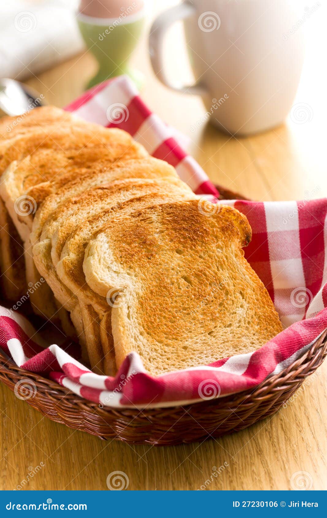 Breakfast. White Toasted Bread. Stock Photo - Image of bakery, meal ...