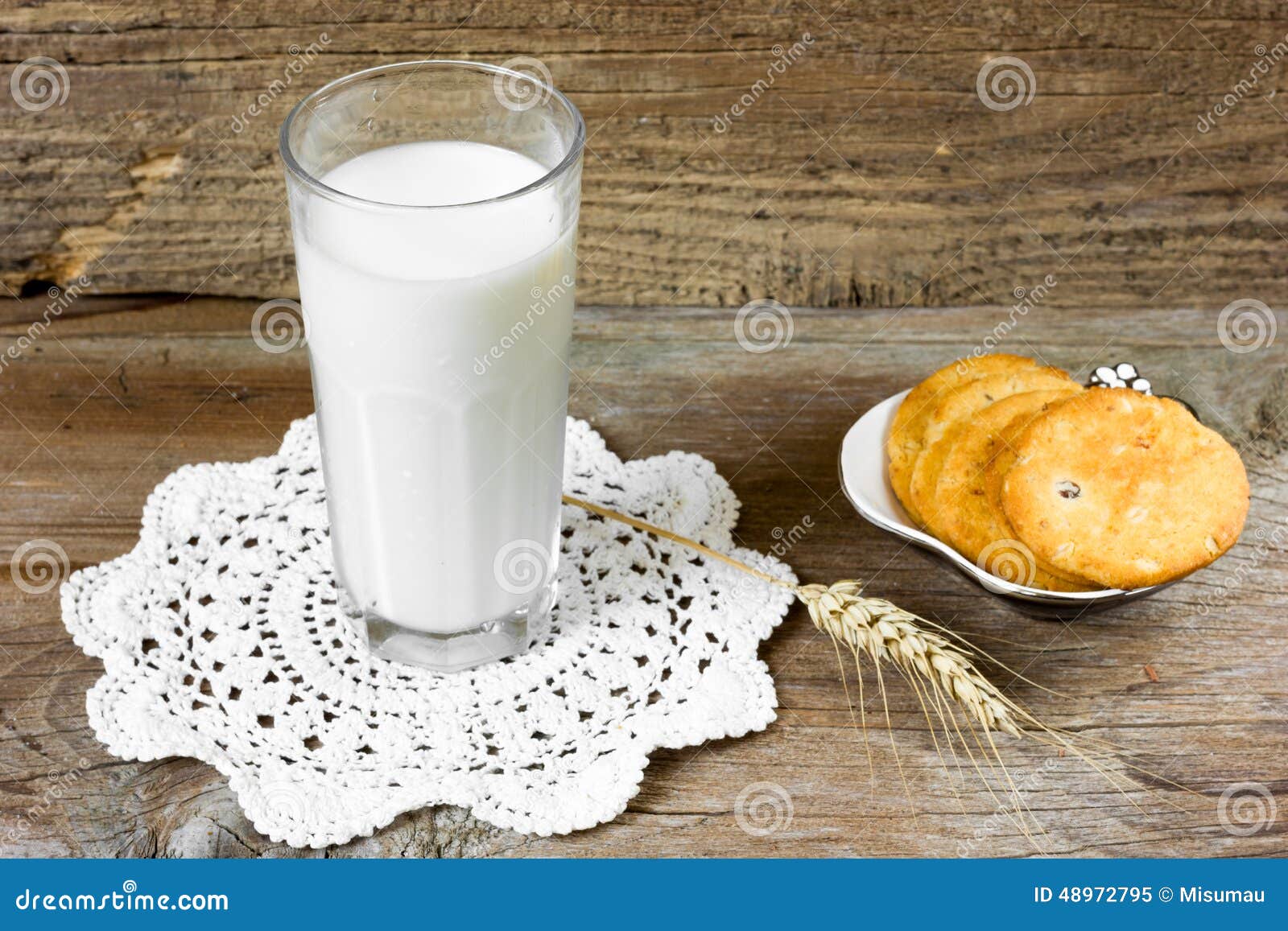Breakfast on wooden table stock image. Image of corn - 48972795