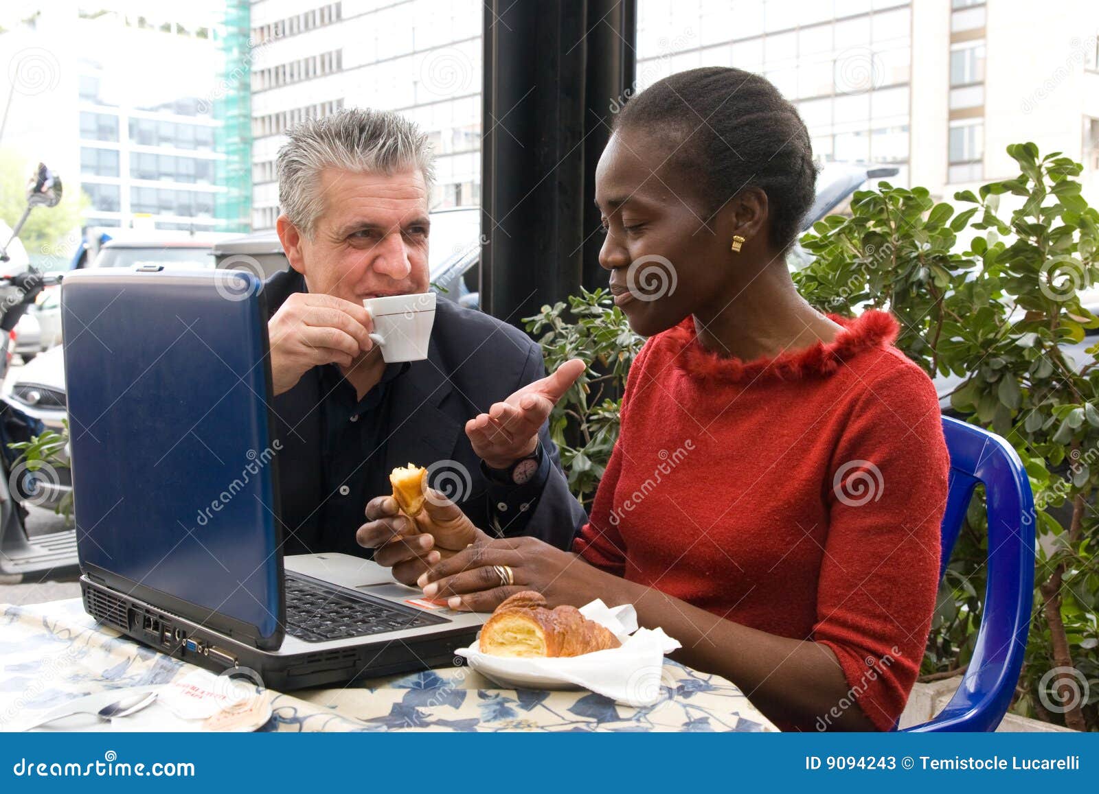 Breakfast at work stock image. Image of breakfast, office - 9094243