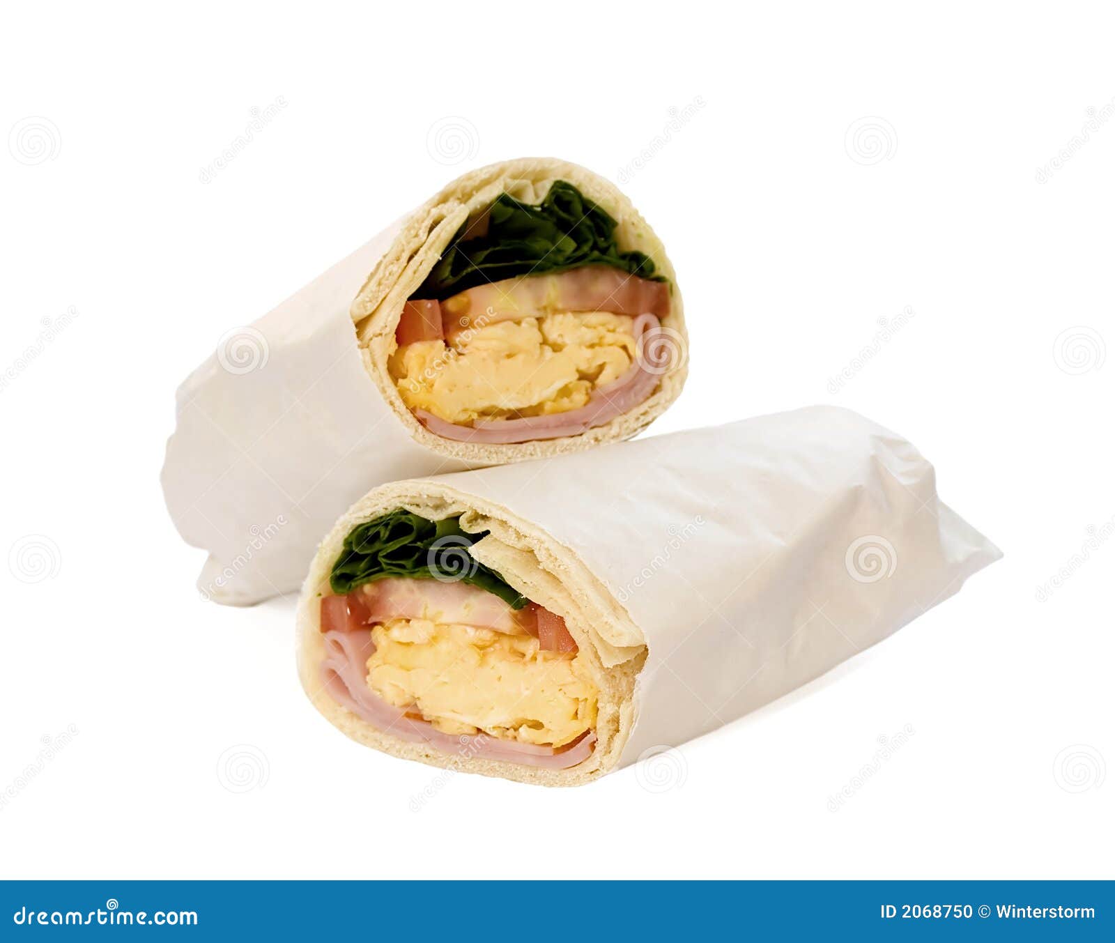 Breakfast Wrap stock photo. Image of isolated, breakfast - 2068750