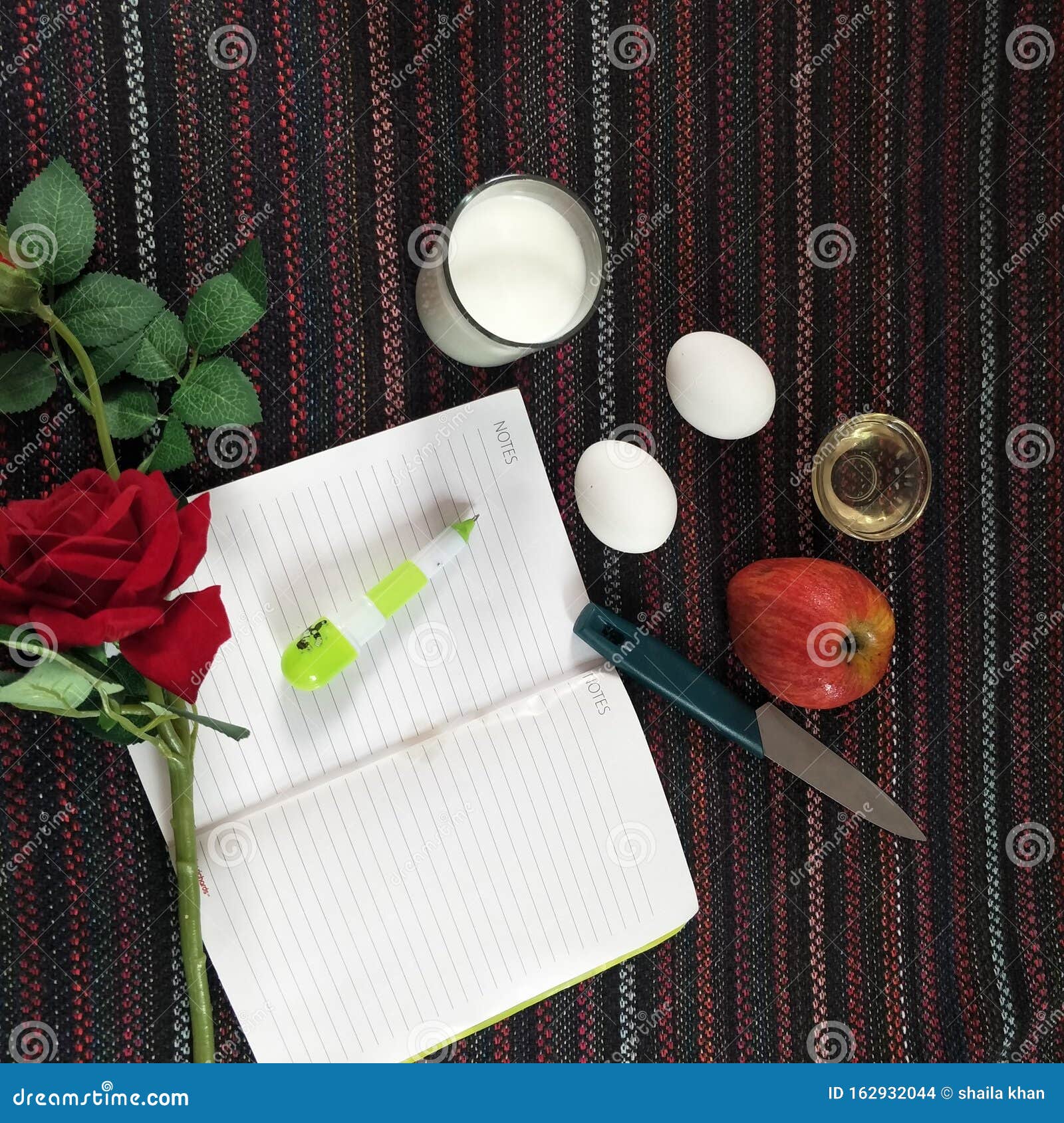 Breakfast with writing stock photo. Image of breakfast - 162932044