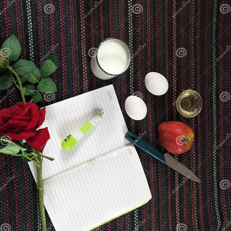 Breakfast with writing stock photo. Image of breakfast - 162932044