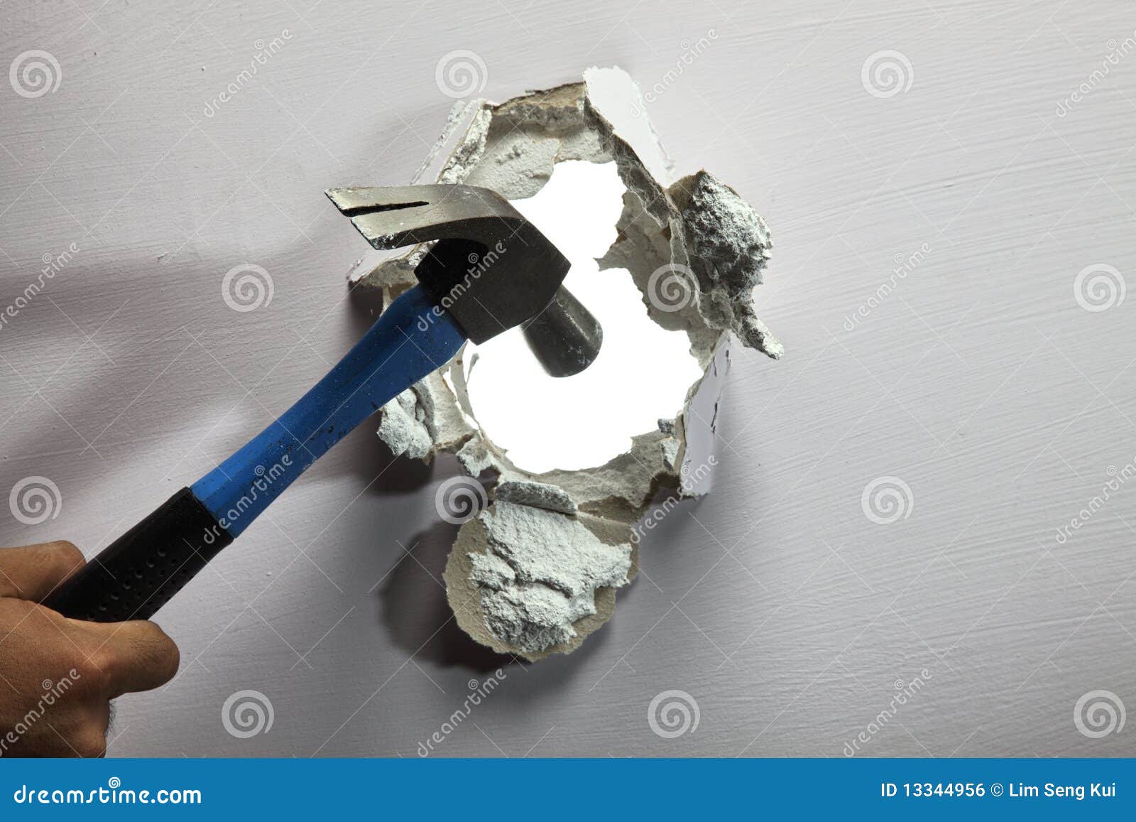Breaking stock photo. Image of material, demolished, plasterboard ...