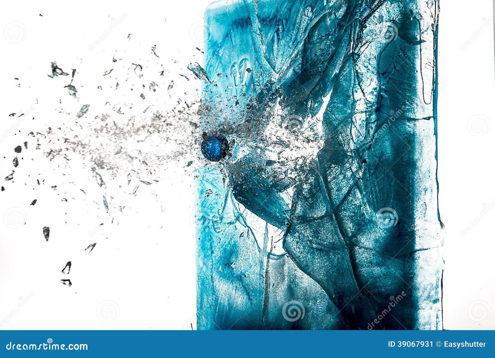 Breaking blue ice stock image. Image of isolated, chilly - 39067931