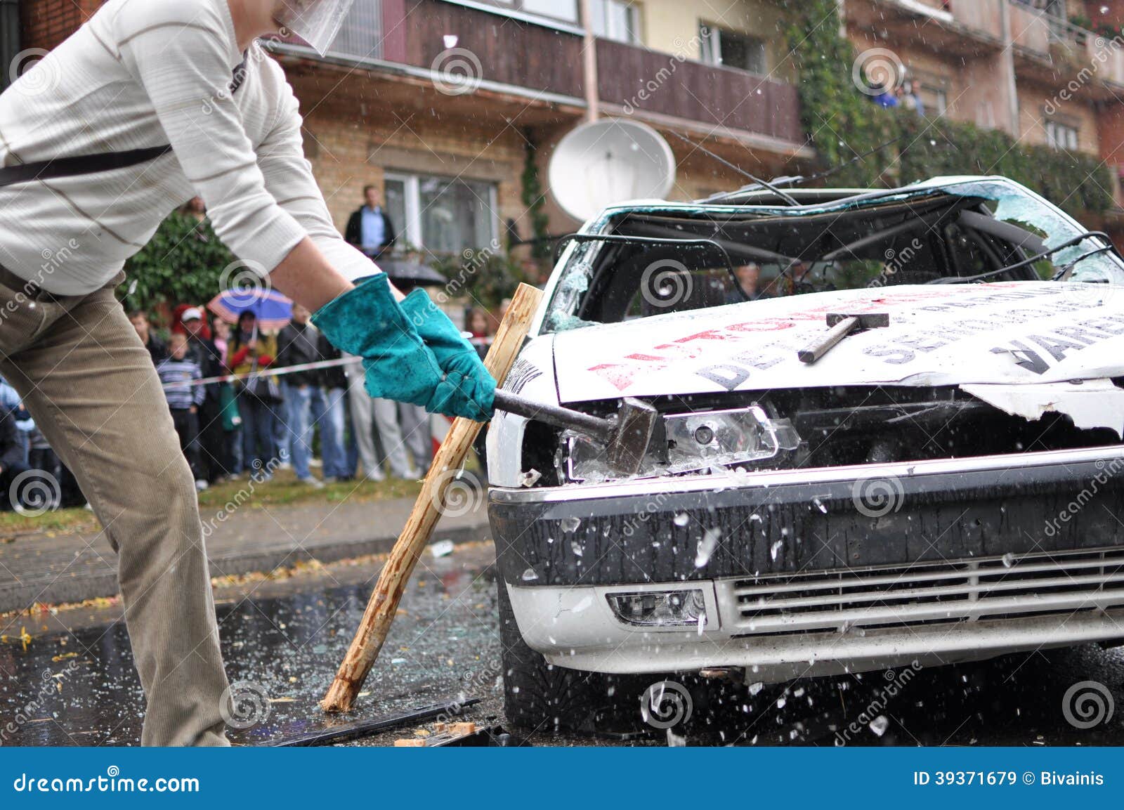 Breaking car lights stock image. Image of smithereens - 39371679