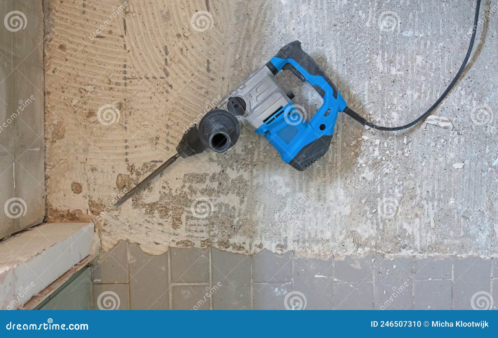 Breaking Ceramic Tiles, Work in Progress Stock Photo - Image of kitchen ...