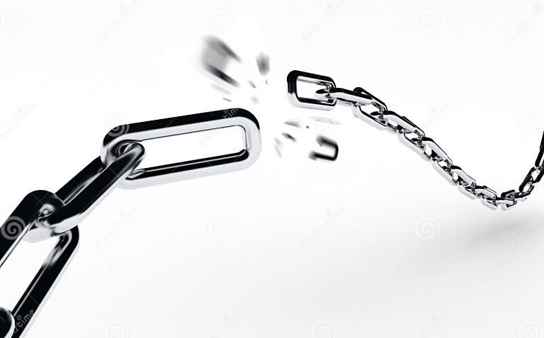Breaking Chain stock illustration. Illustration of chain - 7421479