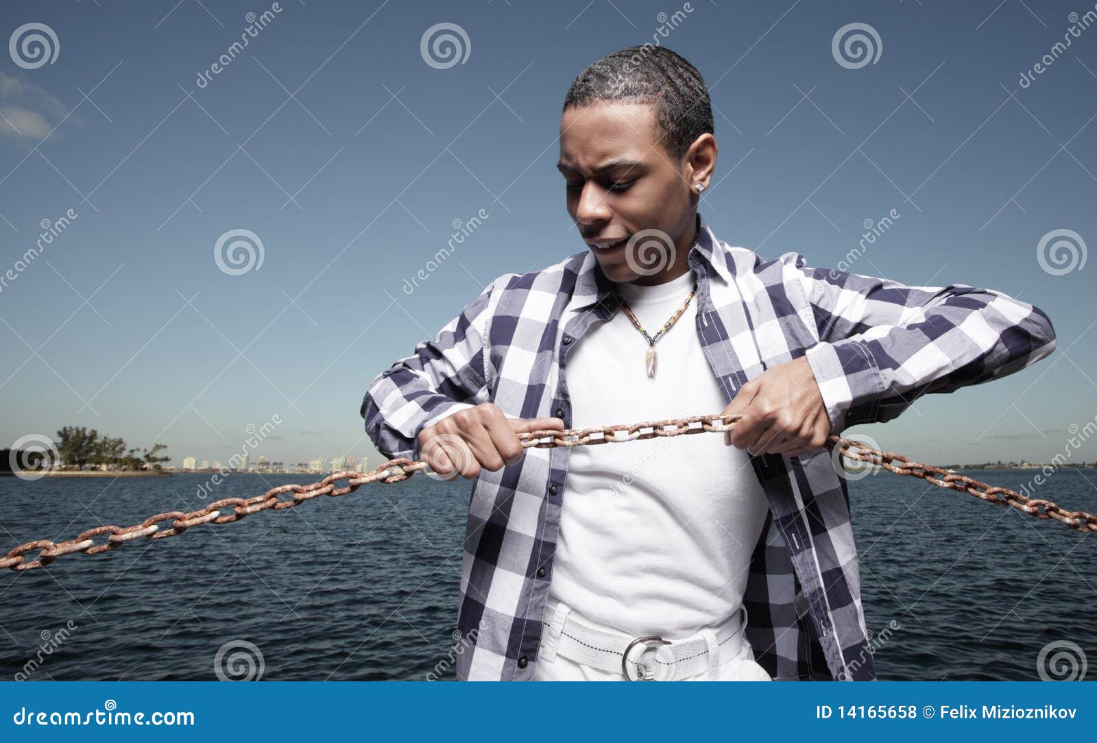 Breaking the chains stock photo. Image of outdoors, african - 14165658