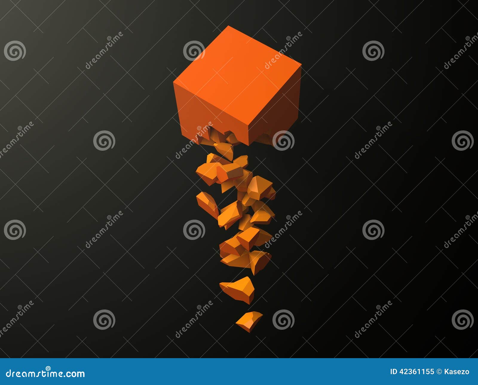 Breaking cubes stock illustration. Illustration of breaking - 42361155