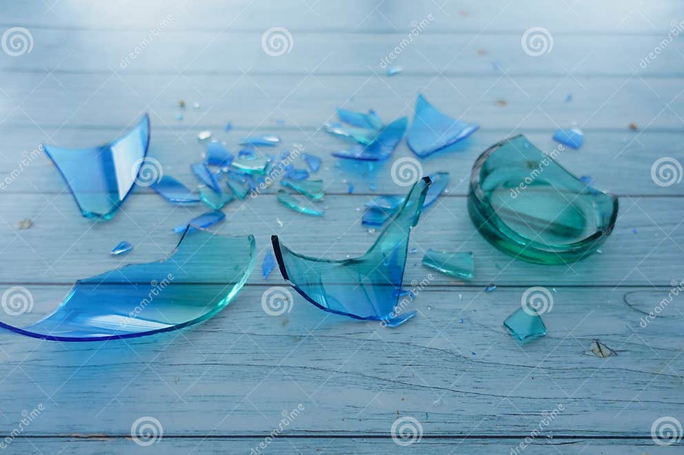 Breaking of a Glass on a Floor, Stock Image - Image of glassware ...