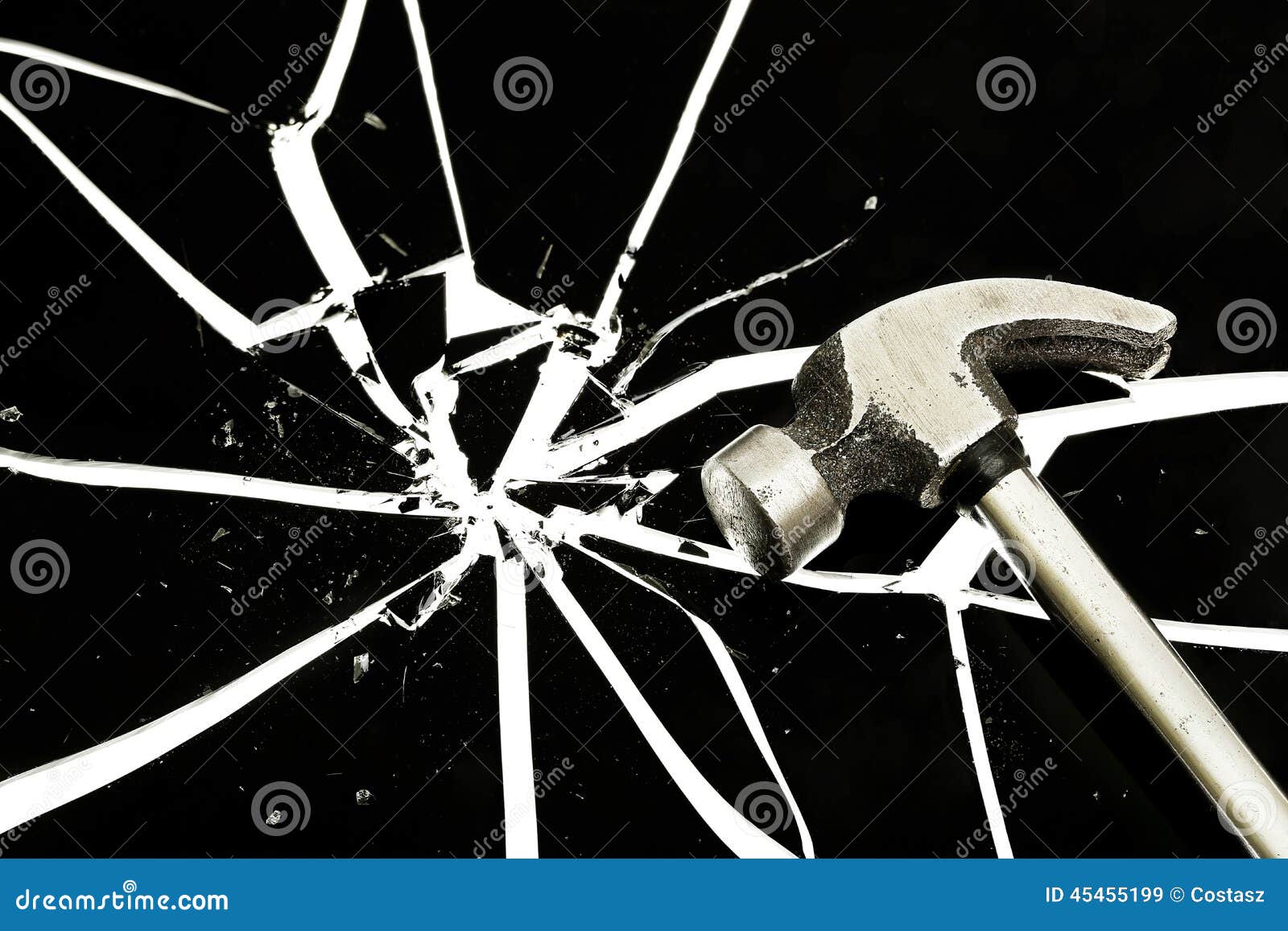 Breaking a glass stock image. Image of fragile, pieces - 45455199