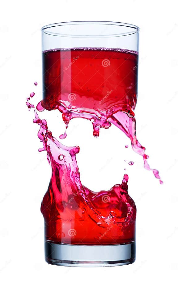 Breaking Glass Spilling Liquid Stock Image - Image of details, colored ...