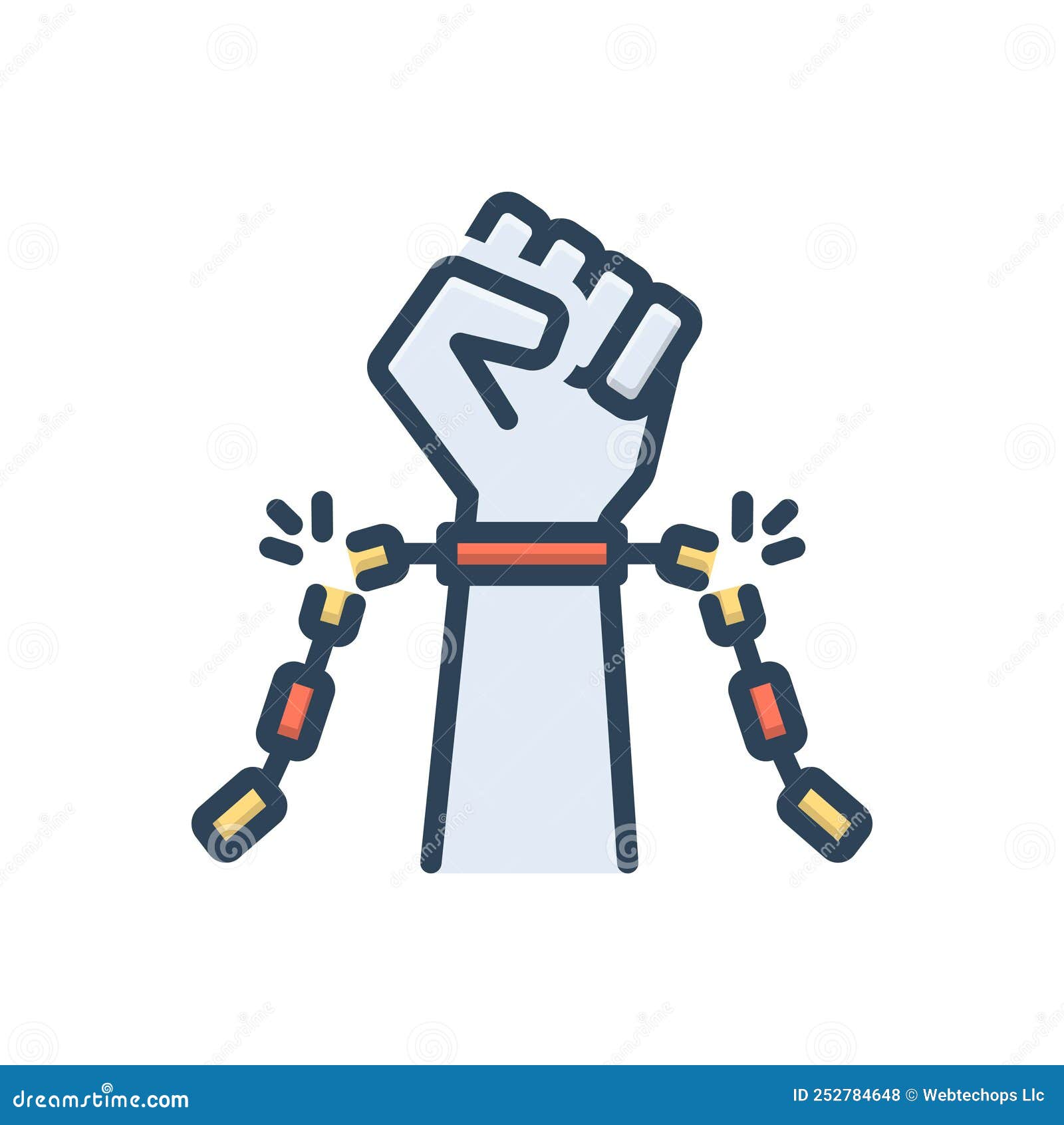 Color Illustration Icon for Breaking, Breakage and Demolition Stock ...