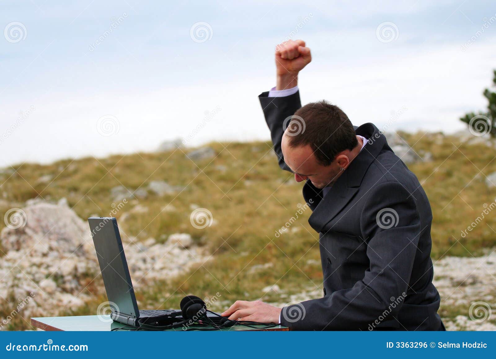Breaking the laptop stock photo. Image of internet, employee - 3363296