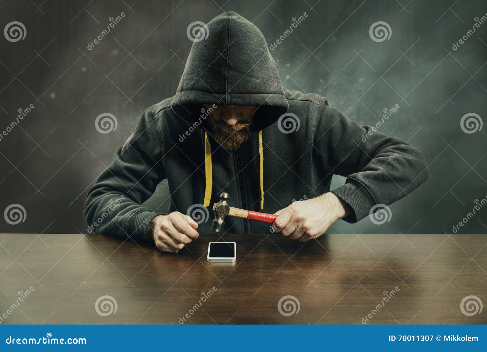 Breaking Mobile Phone Encryption Stock Image - Image of criminal ...
