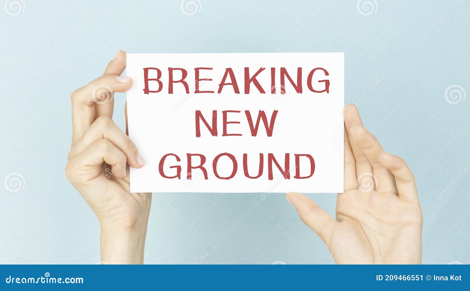Breaking New Ground, Text Message Stock Image - Image of paper, desk ...