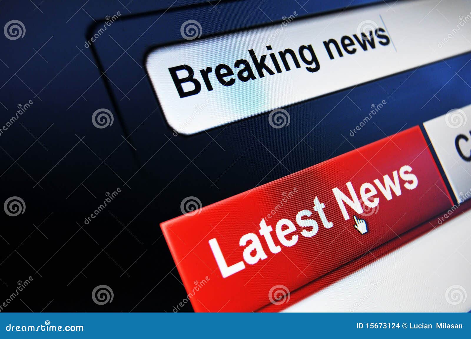 Breaking news stock photo. Image of menus, connected - 15673124