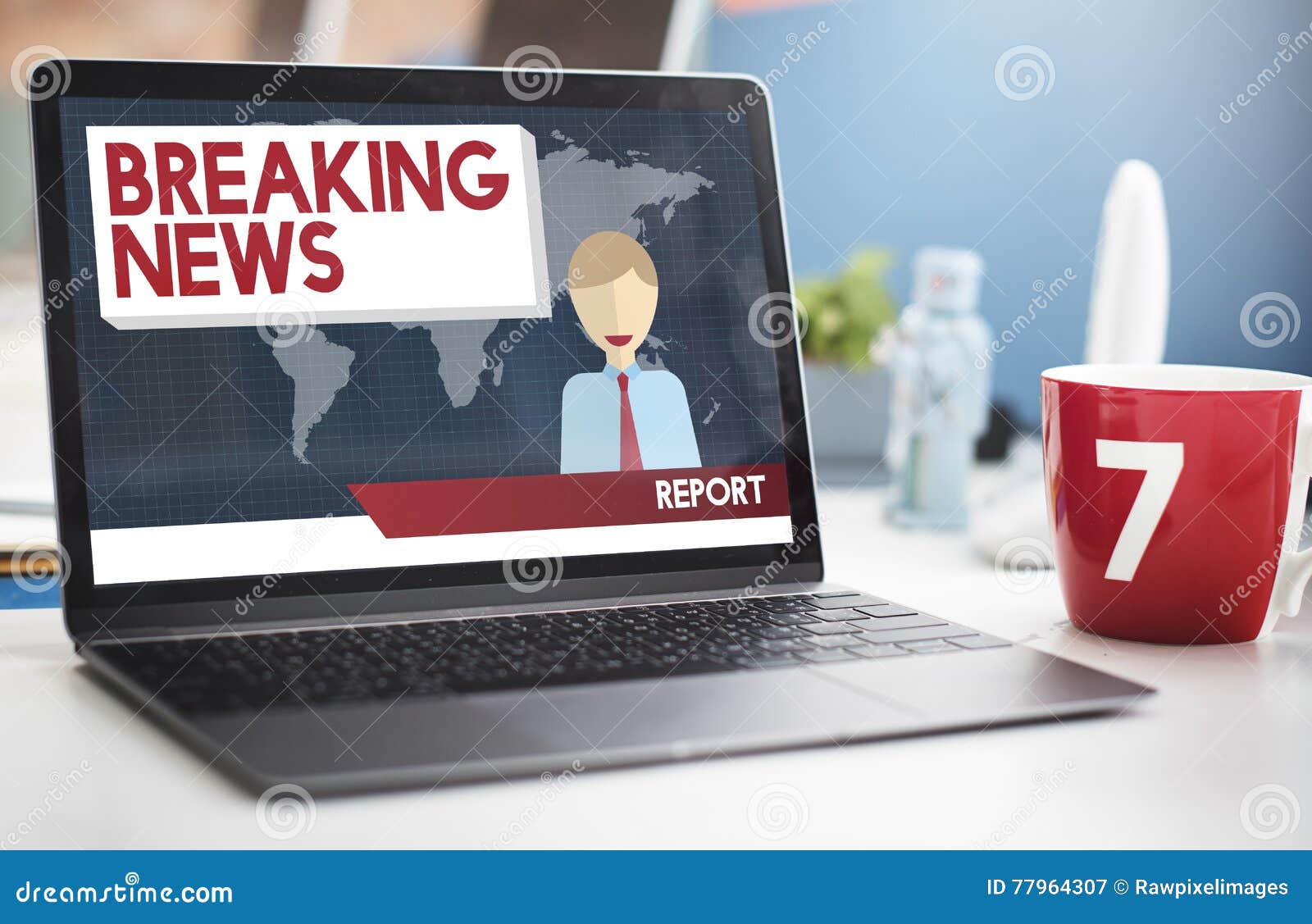 Breaking News Article Broadcast Headline Journal Concept Stock Image Image Of Journal