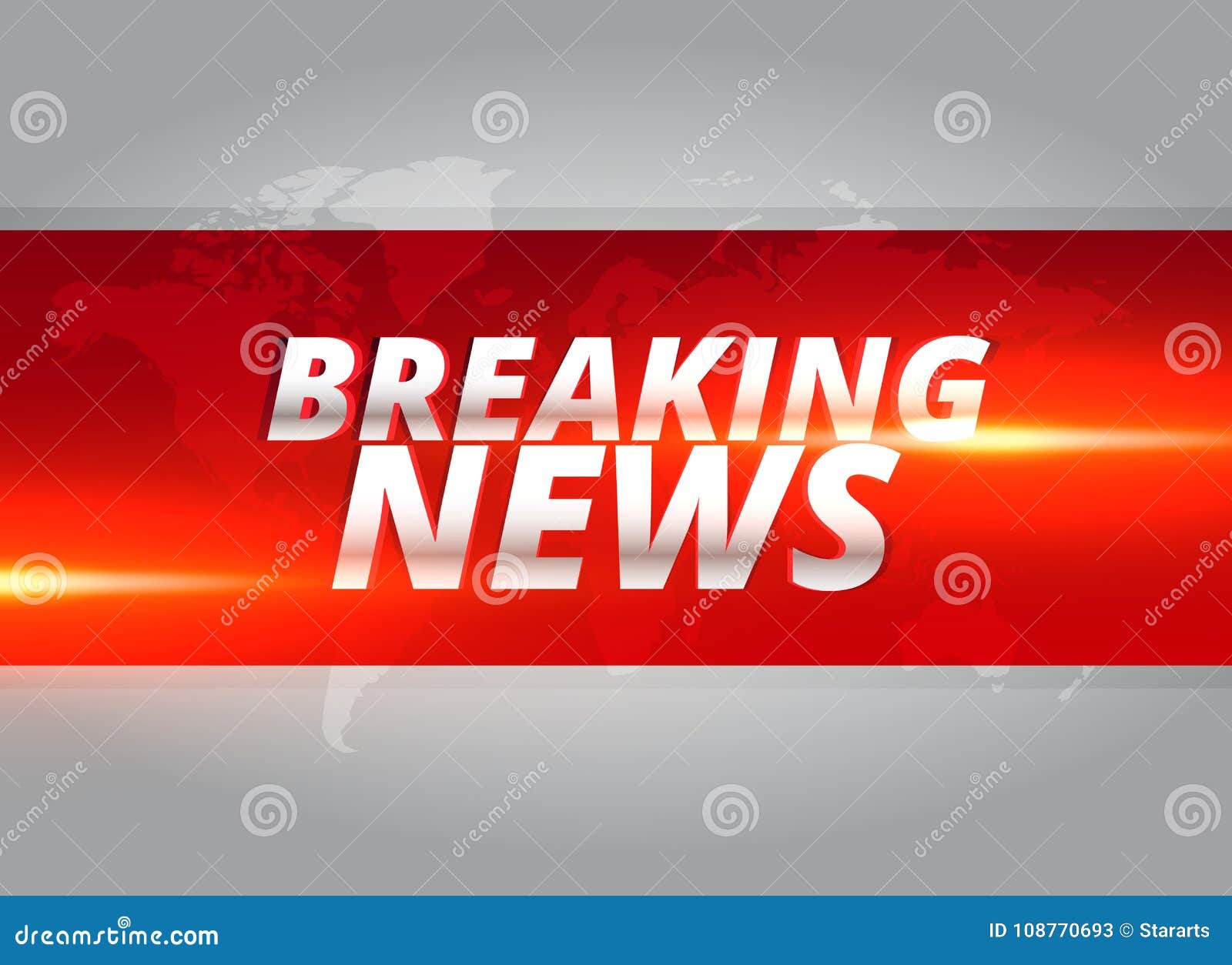 Breaking News Concept Design Template for News Channels Stock ...
