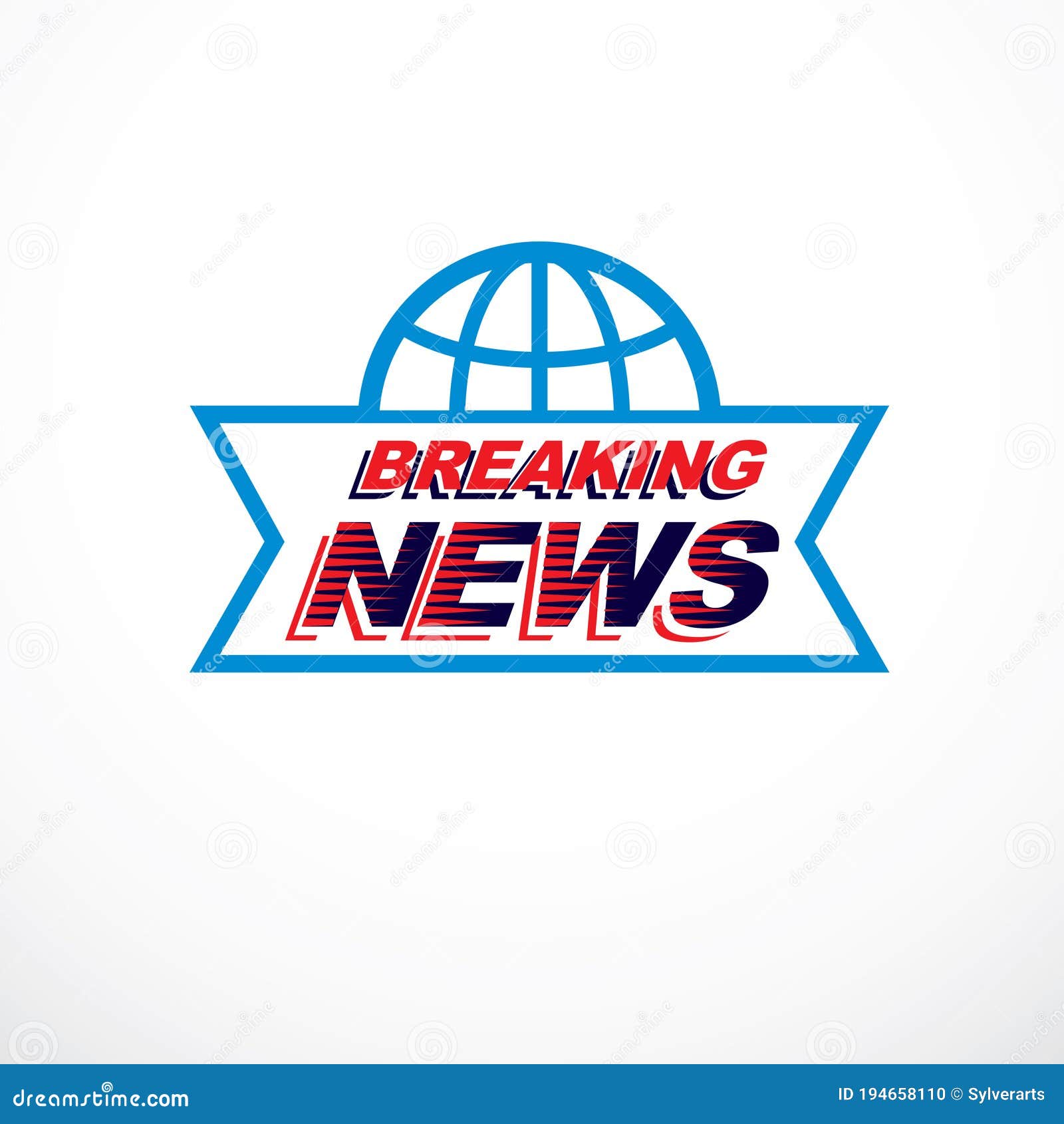 Breaking News Concept, Vector Globe Illustration. Stock Vector ...