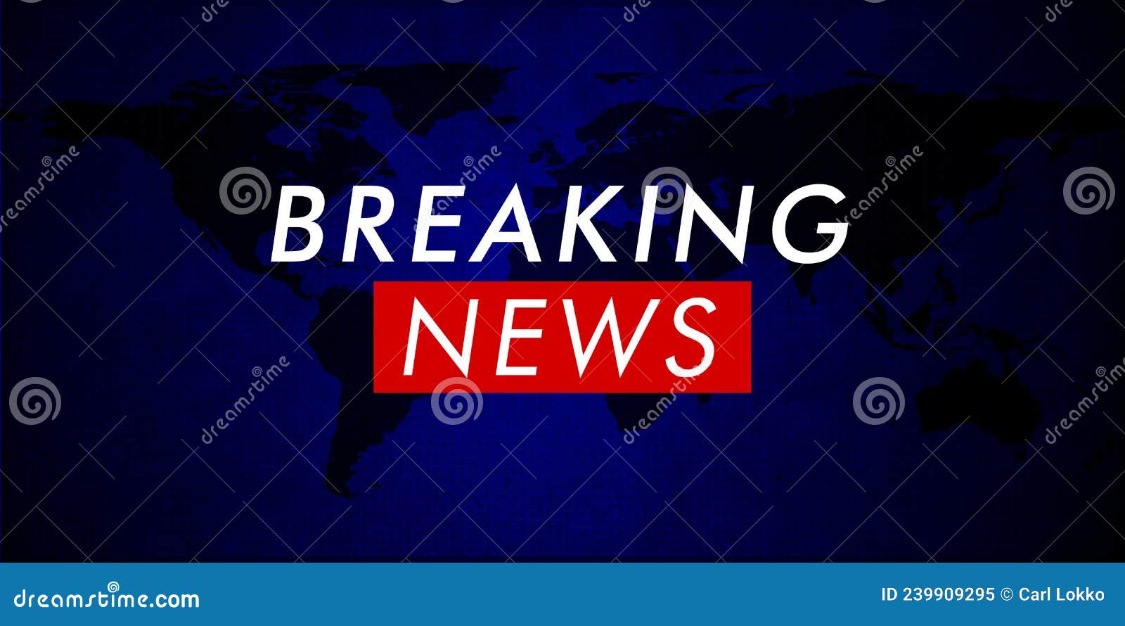 Breaking News Headline Illustration Stock Illustration - Illustration ...