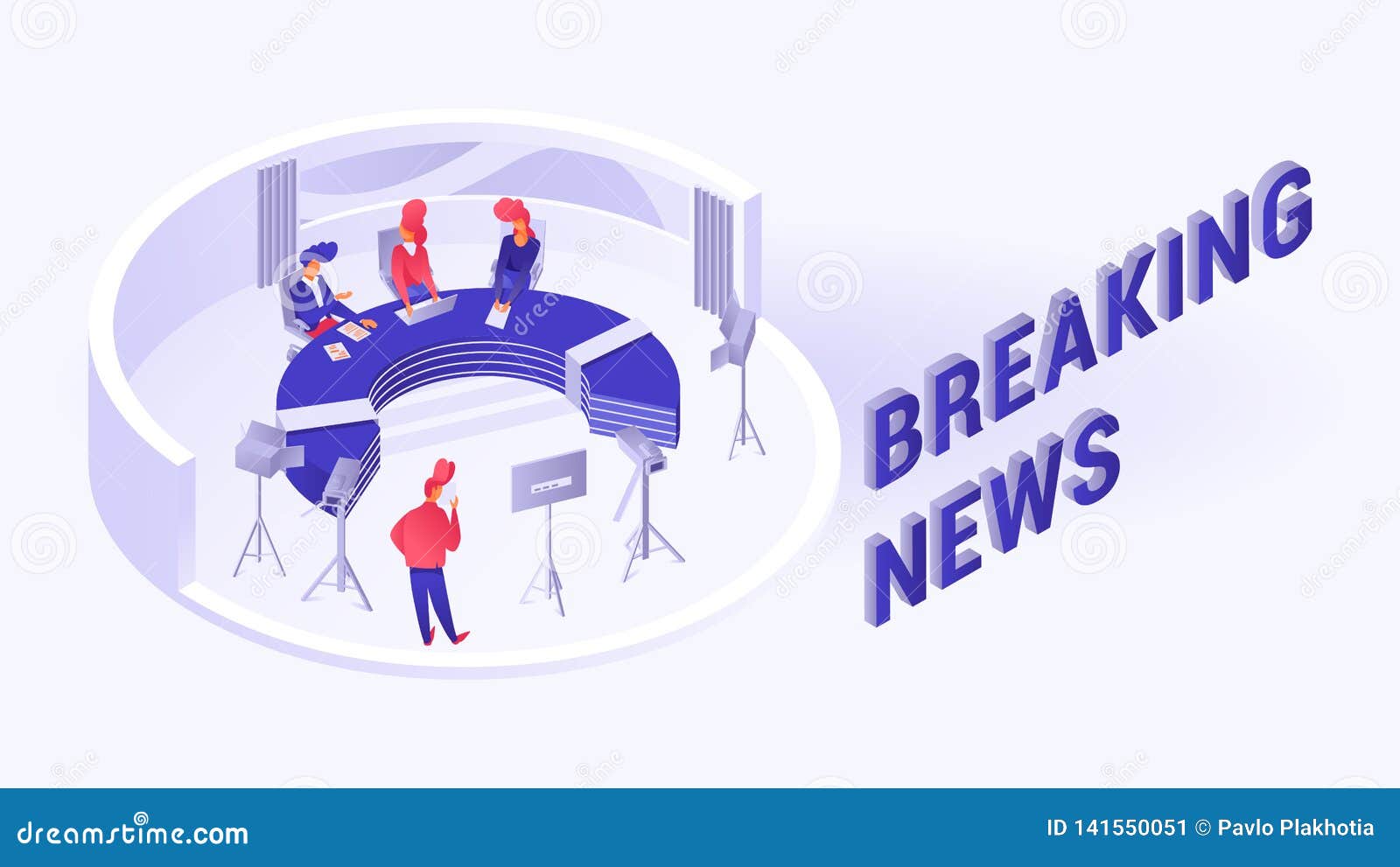 Breaking news illustration stock vector. Illustration of modern - 141550051