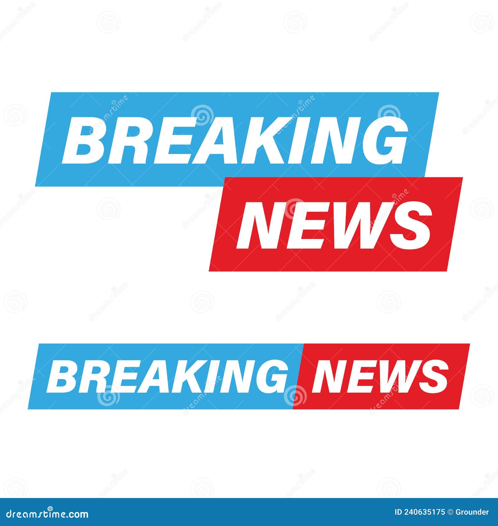 Breaking News Label Sign Vector Stock Vector - Illustration of headline ...