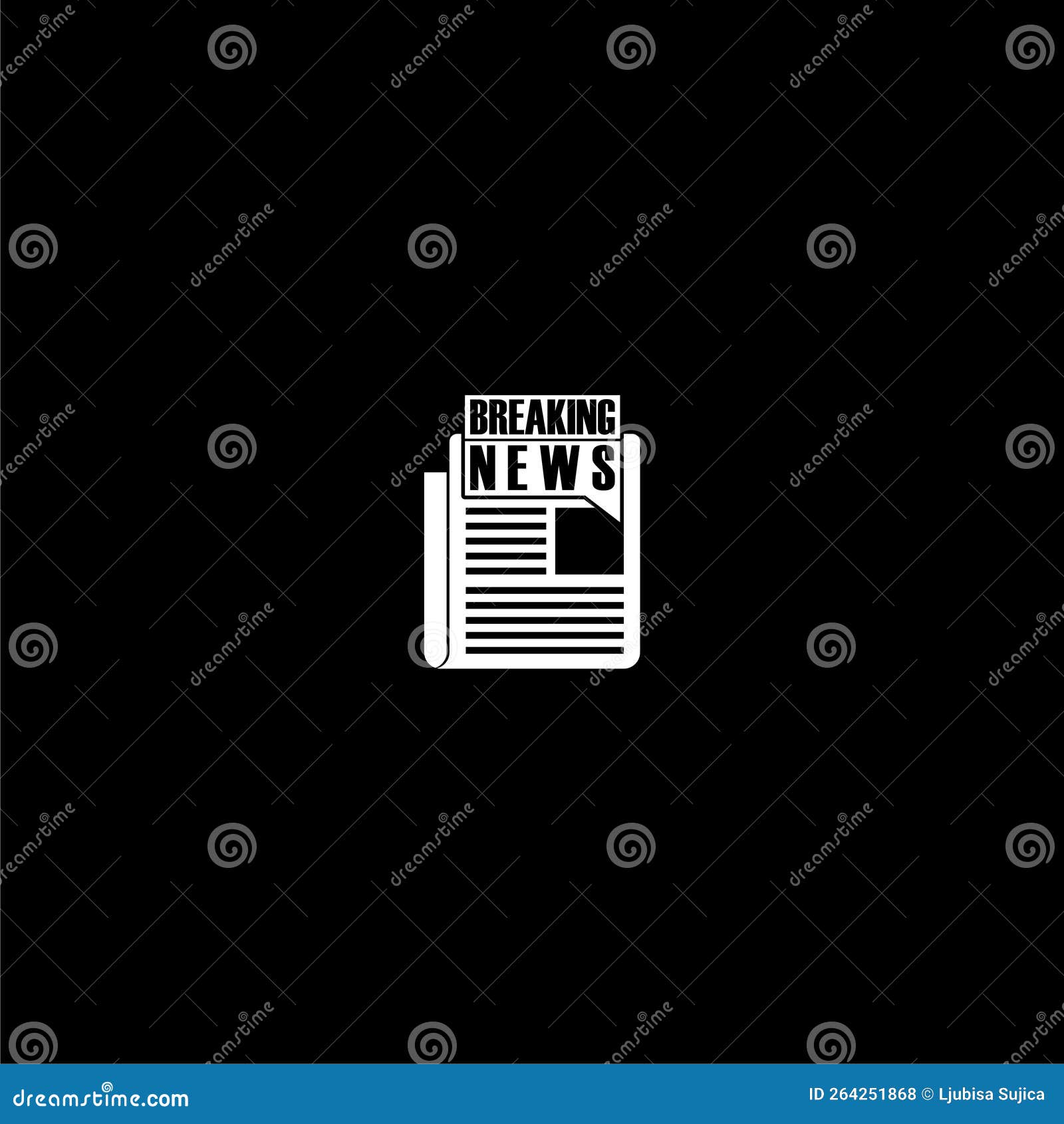 The Newspaper Informational Murdering Vector Illustration