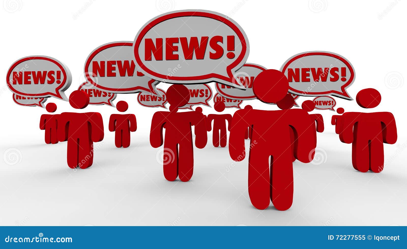 Breaking News People Speech Bubbles Words Stock Illustration ...