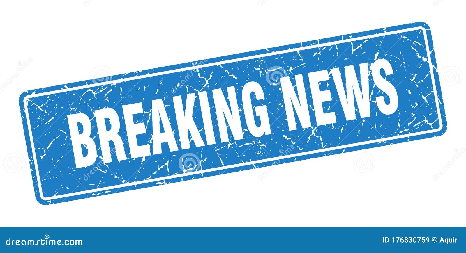 Breaking News Sign. Breaking News Grunge Stamp Stock Vector ...