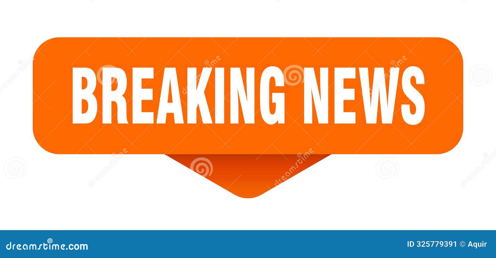 Breaking News Sticker. Breaking News Sign on Transparent Background ...