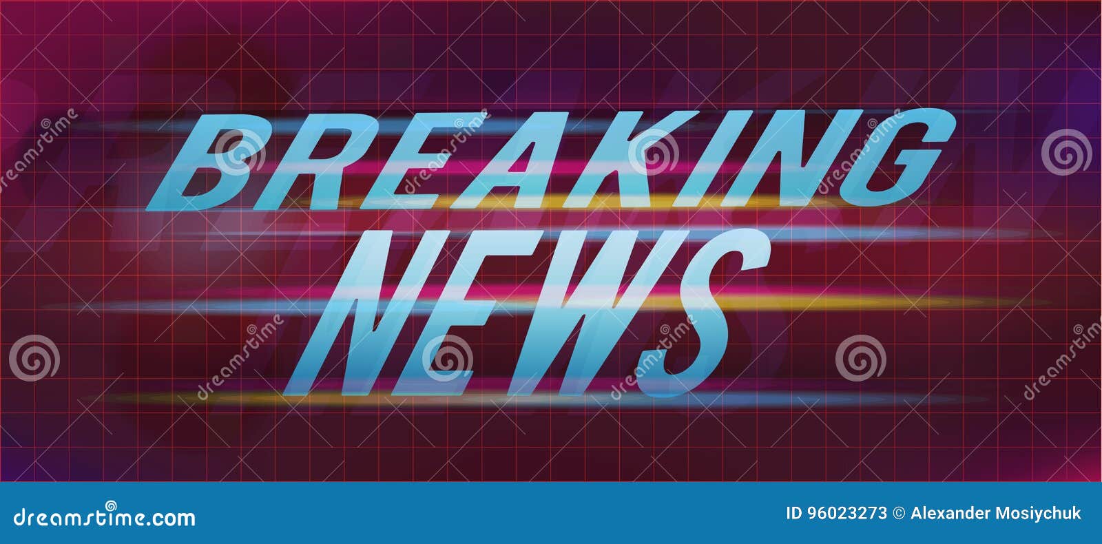 Breaking News Title on Abstract Background Stock Vector - Illustration ...