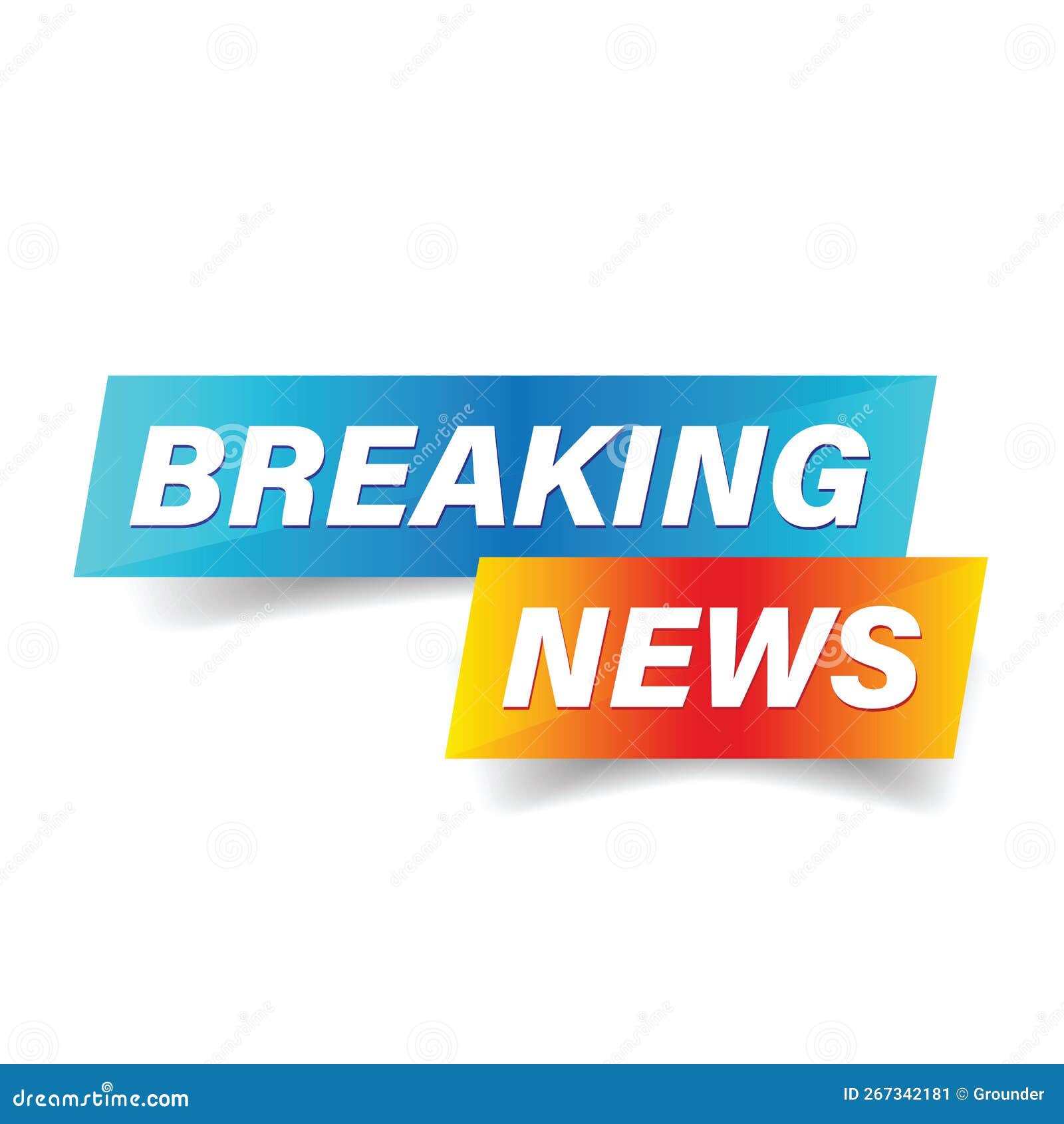 Breaking News Web or Tv Banner Headline Stock Vector - Illustration of ...