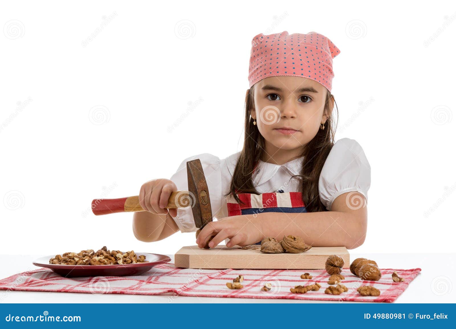 Breaking nuts stock image. Image of culinary, hammer - 49880981