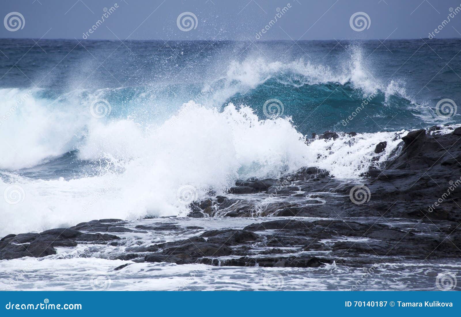 Breaking ocean waves stock image. Image of natural, gran - 70140187