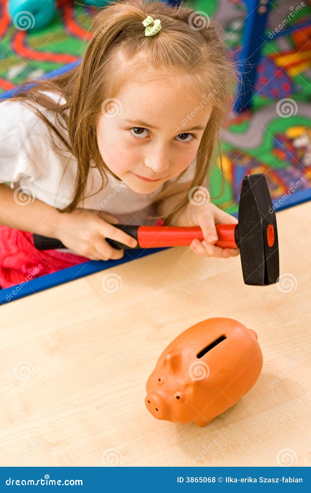 Breaking the piggy-bank stock photo. Image of clay, savings - 3865068