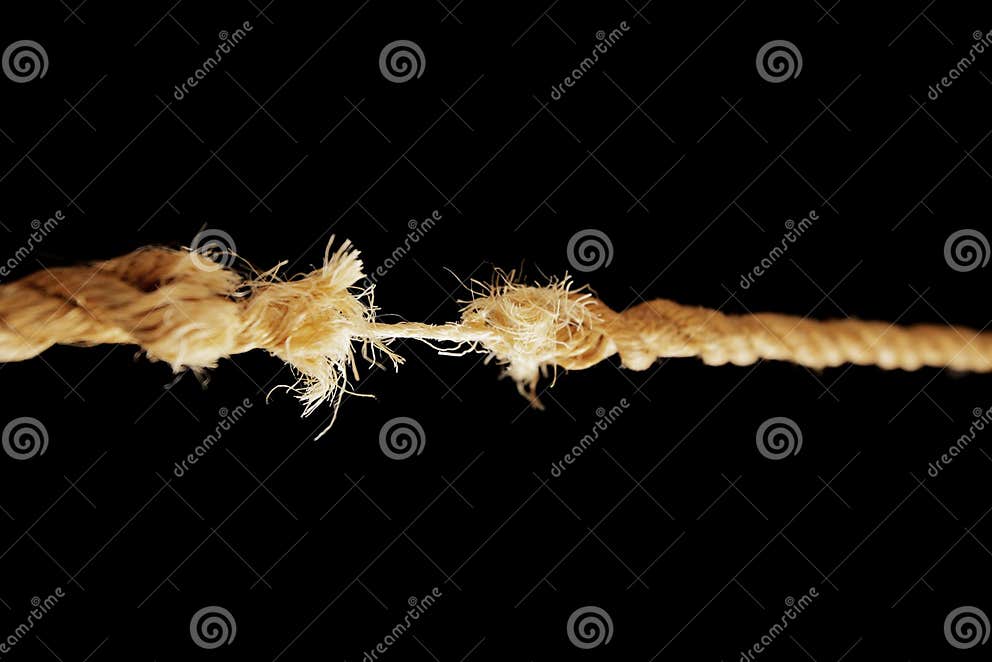 Breaking rope stock photo. Image of breaking, rope, fibers - 16211058