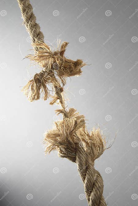 Breaking rope concept stock image. Image of strain, tension - 4778219