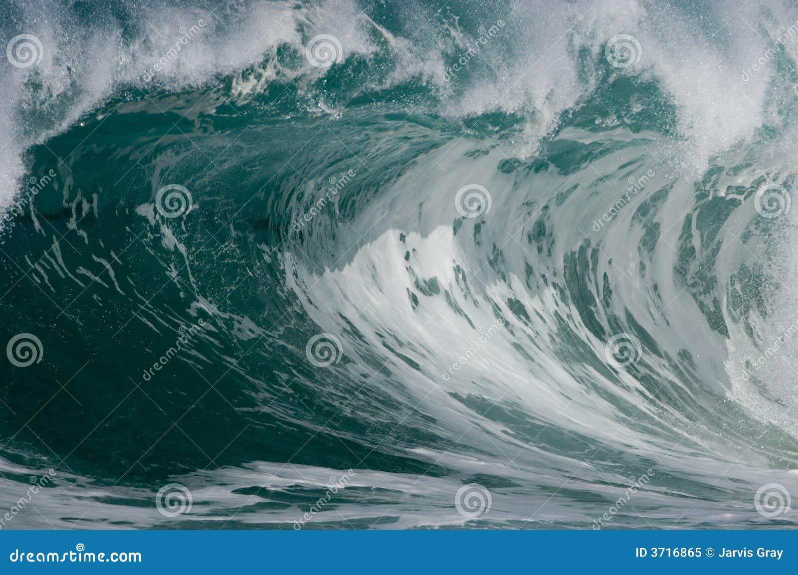 Breaking surf wave stock image. Image of energy, strength - 3716865