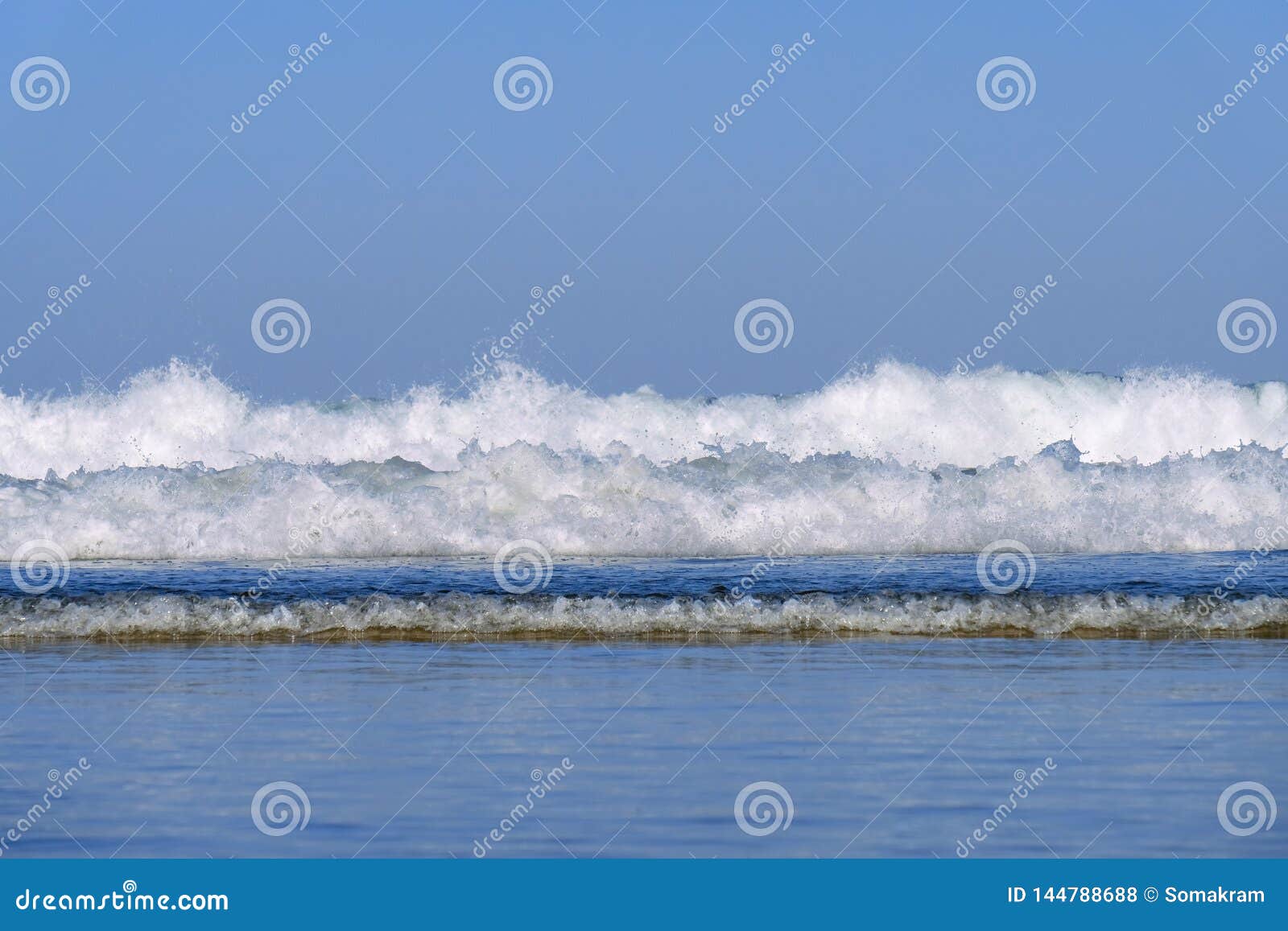 Breaking Surf Waves stock photo. Image of summer, water - 144788688