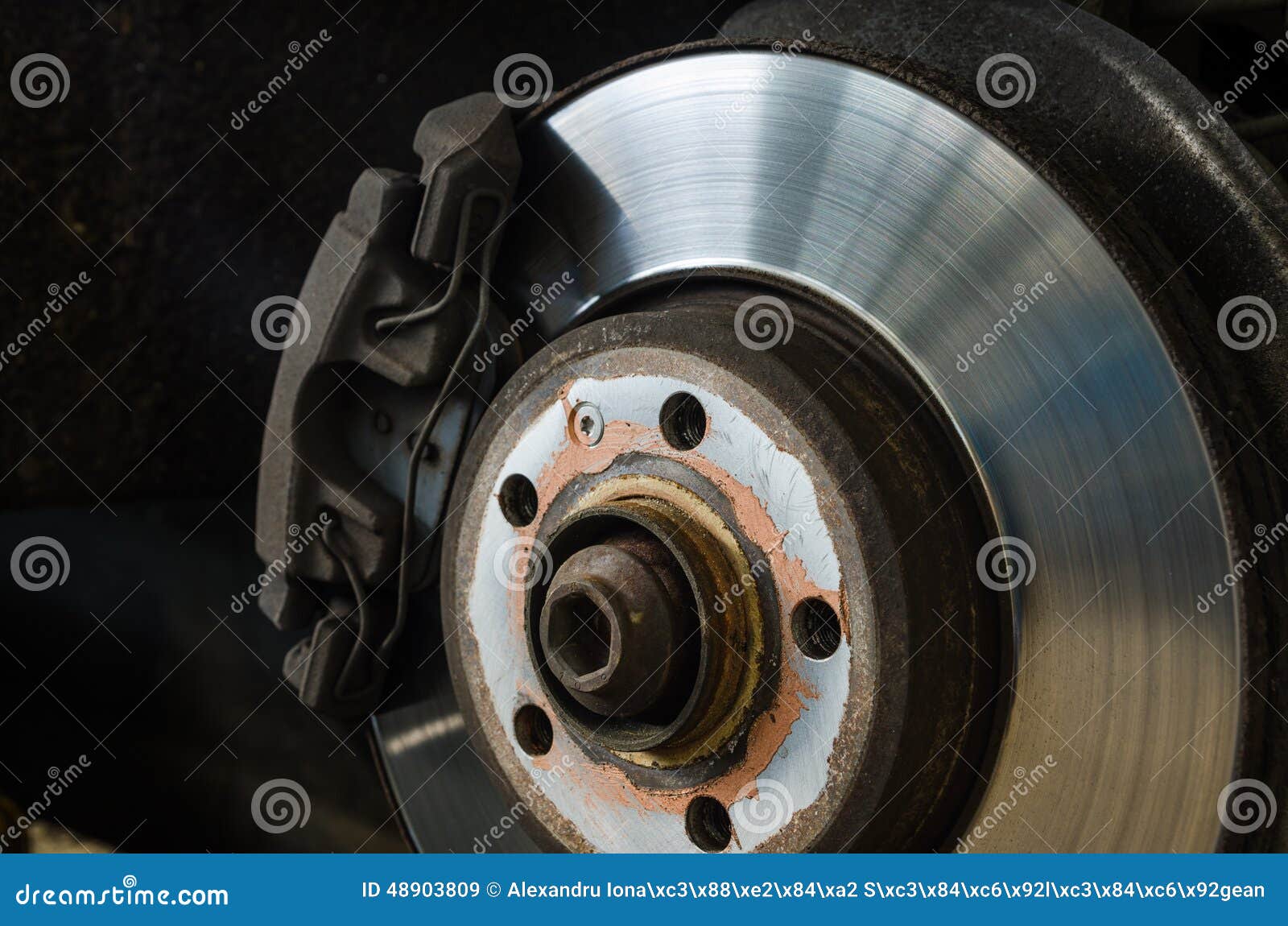 Breaking system from a car stock image. Image of change - 48903809