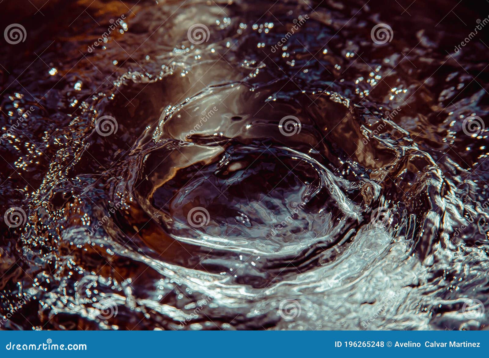 Breaking Time Stopped Water Background in Black, Red and Magenta Tones ...