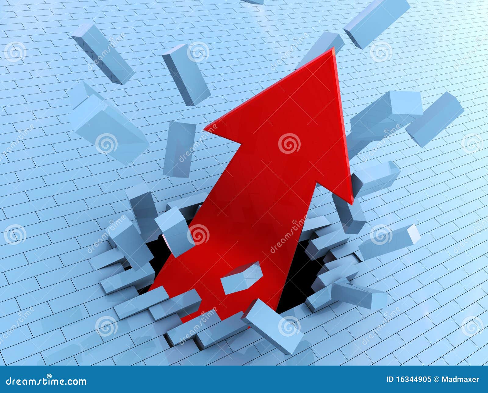 Breaking Wall Royalty-Free Stock Photo | CartoonDealer.com #55020723