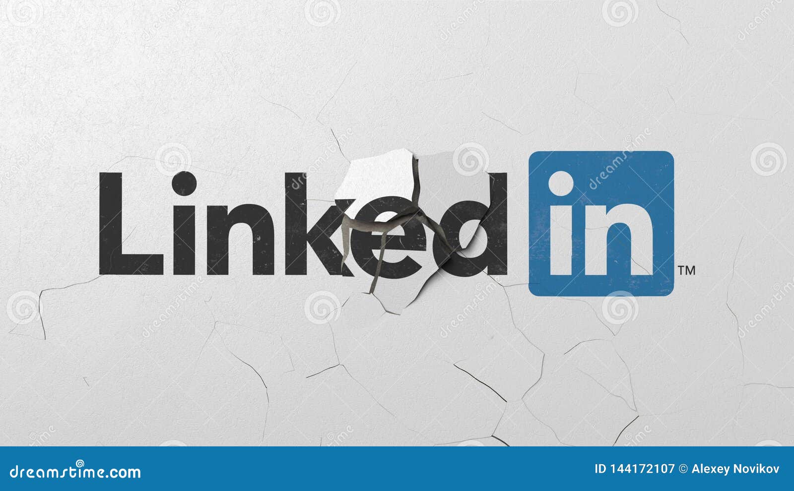 IBM Logo On A Concrete Wall. Editorial Realistic 3d Rendering ...