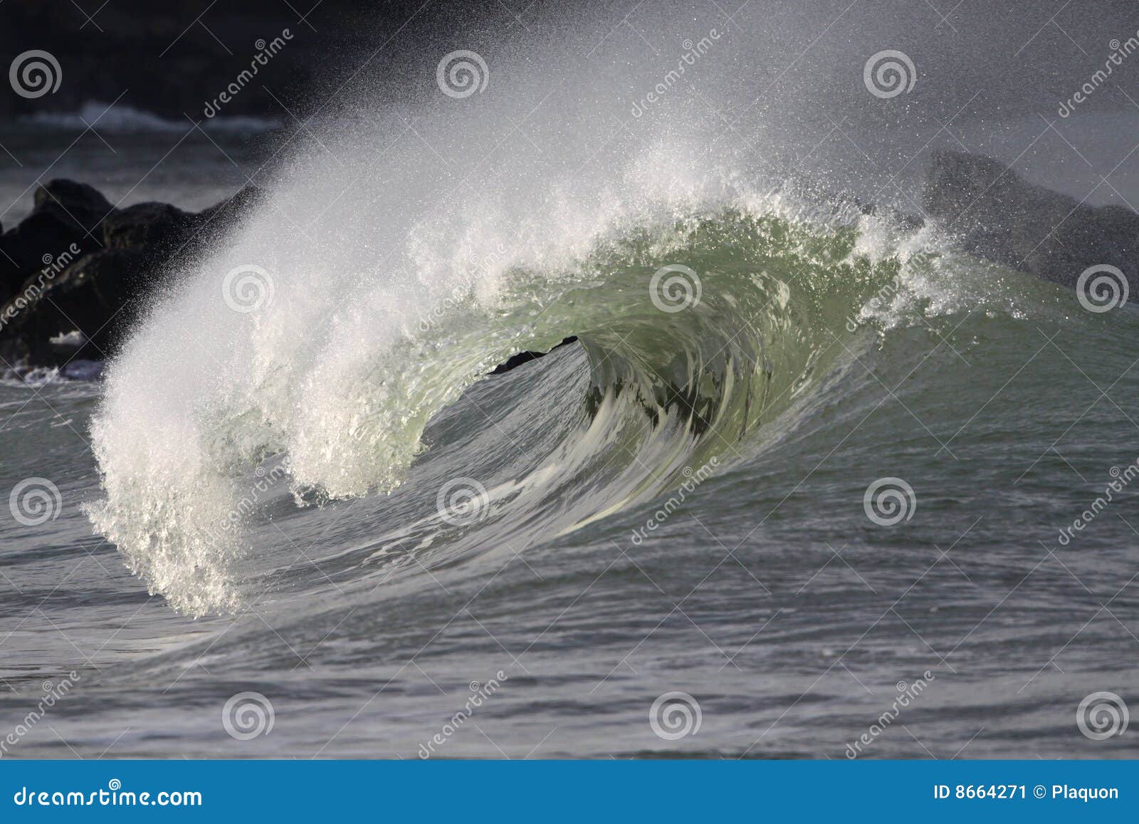 Breaking Wave Royalty-Free Stock Photography | CartoonDealer.com #4376531