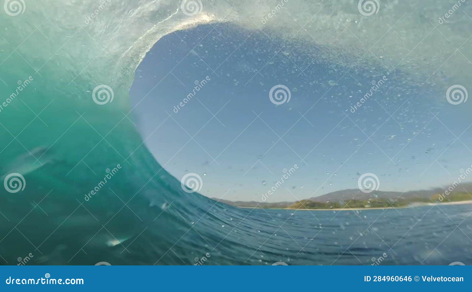 Breaking Wave Barrel Vision Stock Footage - Video of beauty, surf ...