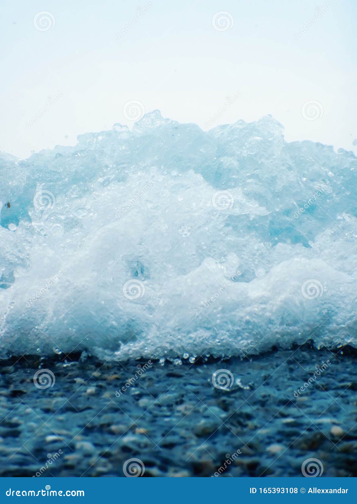 Breaking Wave of Blue Ocean Summer Background Stock Photo - Image of ...