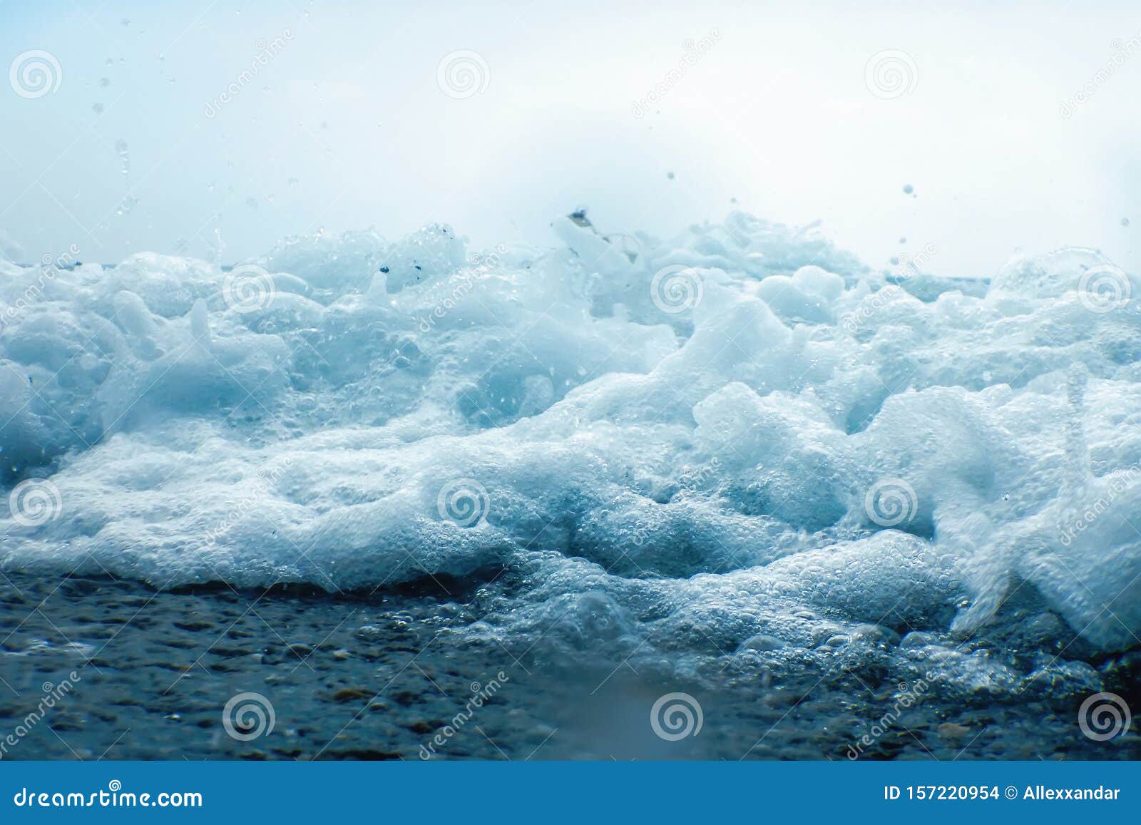 Breaking Wave of Blue Ocean Summer Background Stock Photo - Image of ...