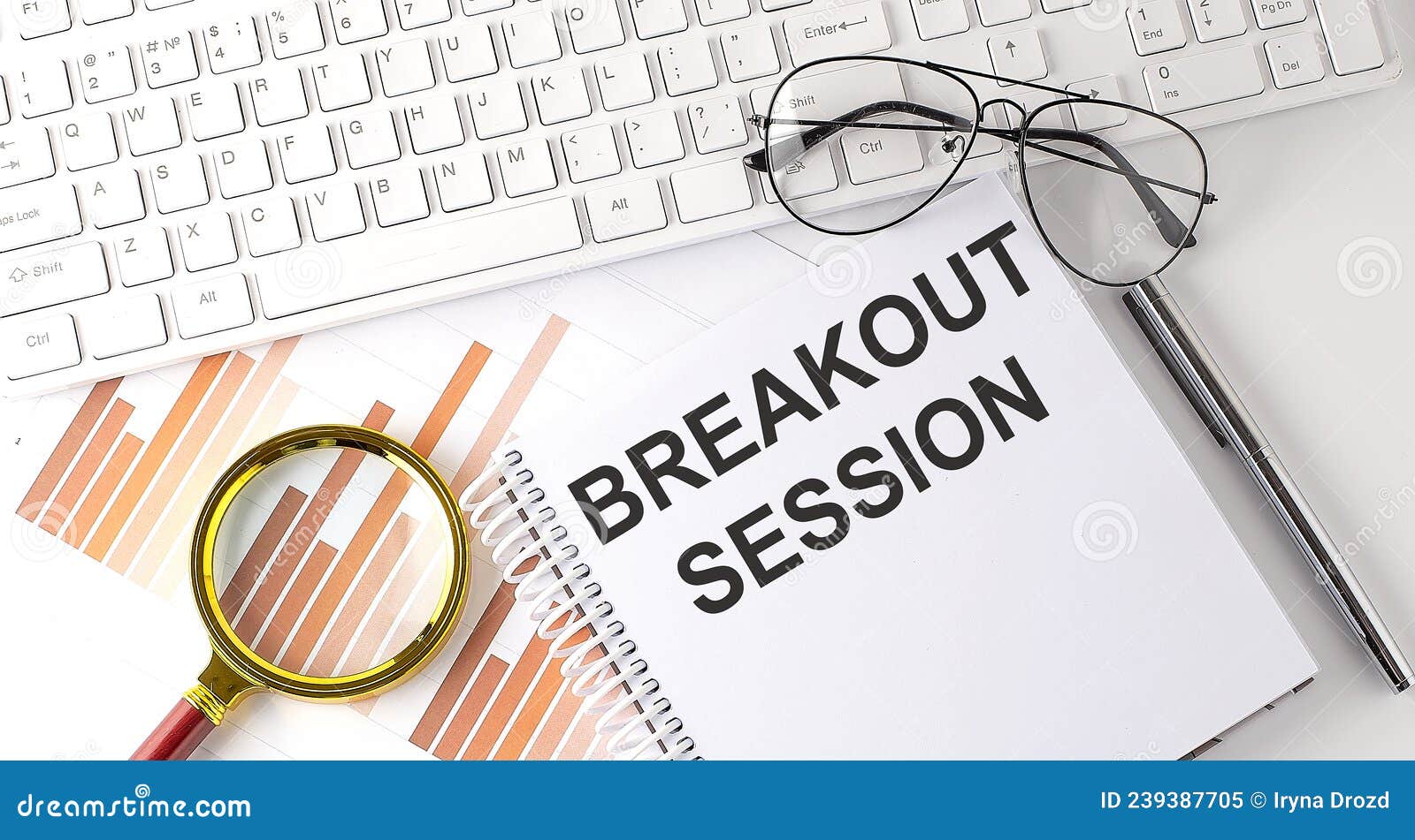 BREAKOUT SESSION Text Written on a Notebook with Keyboard, Chart,and ... BREAKOUT SESSION Text Written on a Notebook with Keyboard, Chart,and ...
