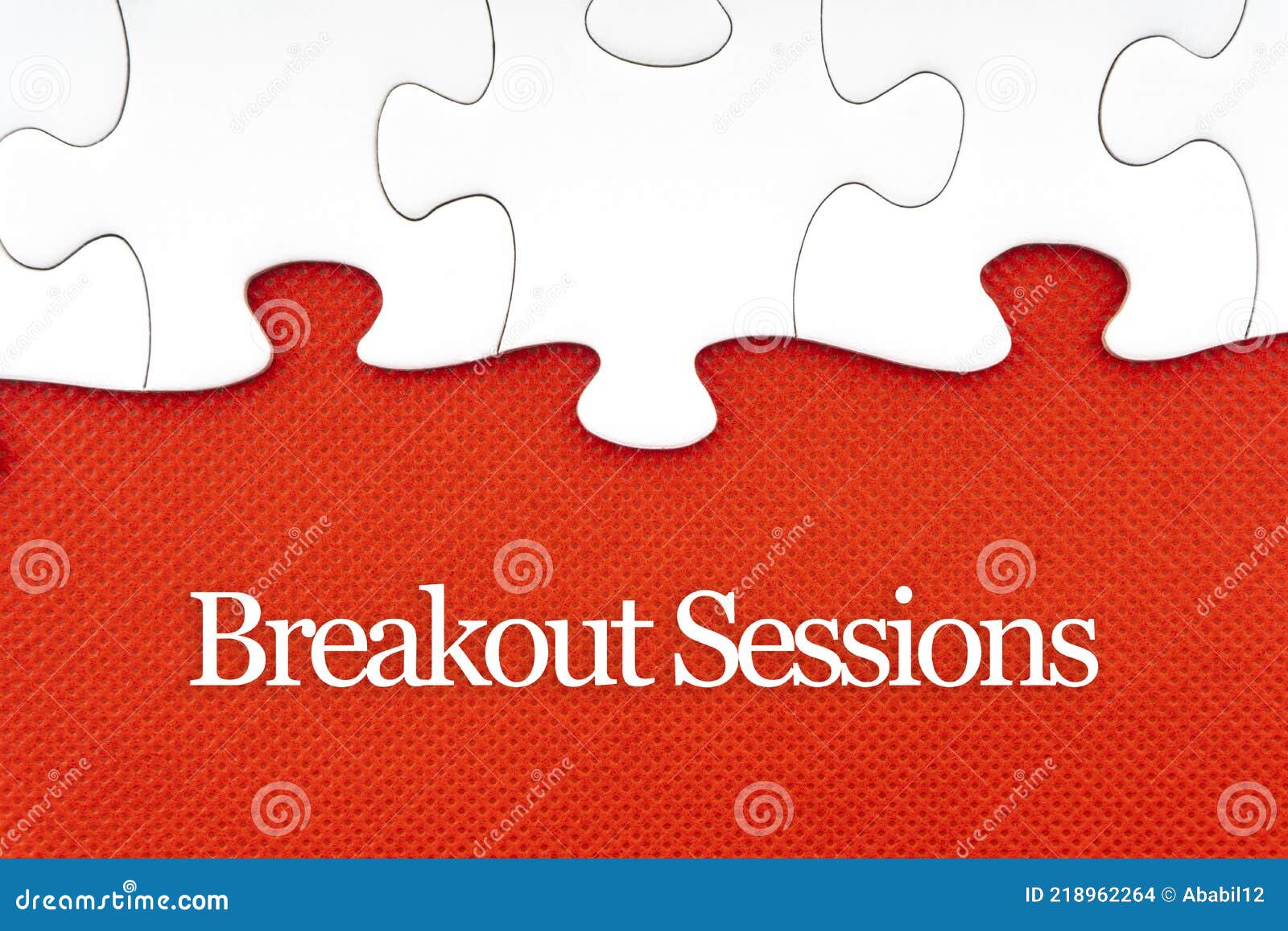 BREAKOUT SESSIONS Text with Jigsaw Puzzle on Red Background. Stock ... BREAKOUT SESSIONS Text with Jigsaw Puzzle on Red Background. Stock ...